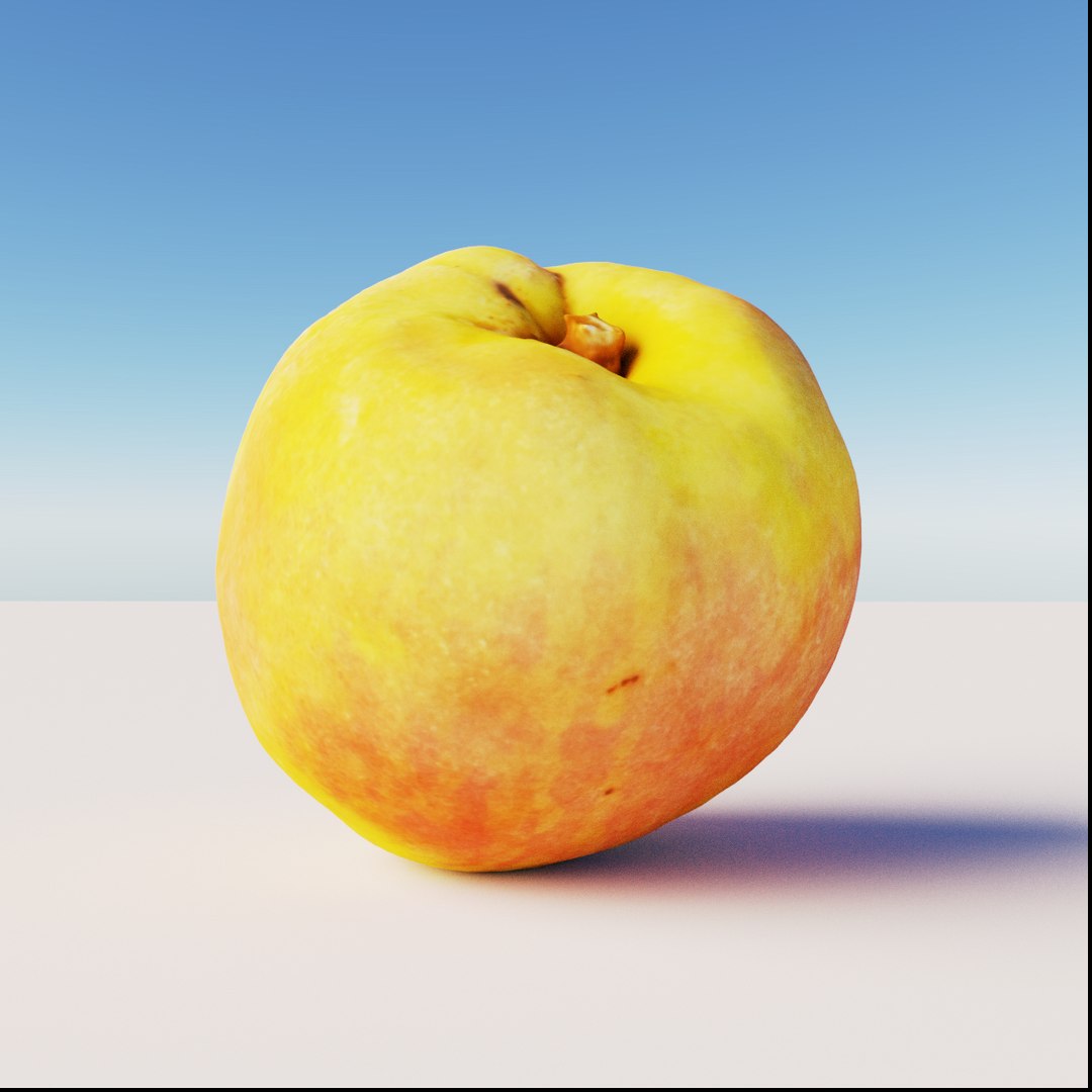 3D Photorealistic 3D Scan Of Peach Model - TurboSquid 2272179