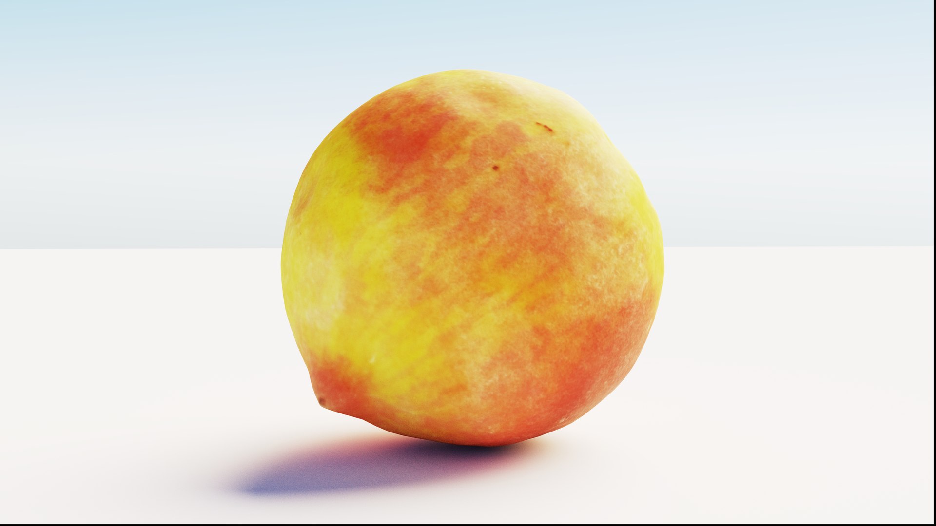 3D Photorealistic 3D Scan Of Peach Model - TurboSquid 2272179