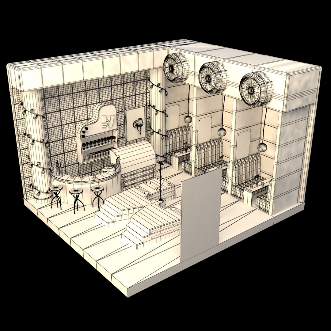 Night Club 3D Model - TurboSquid 1388425