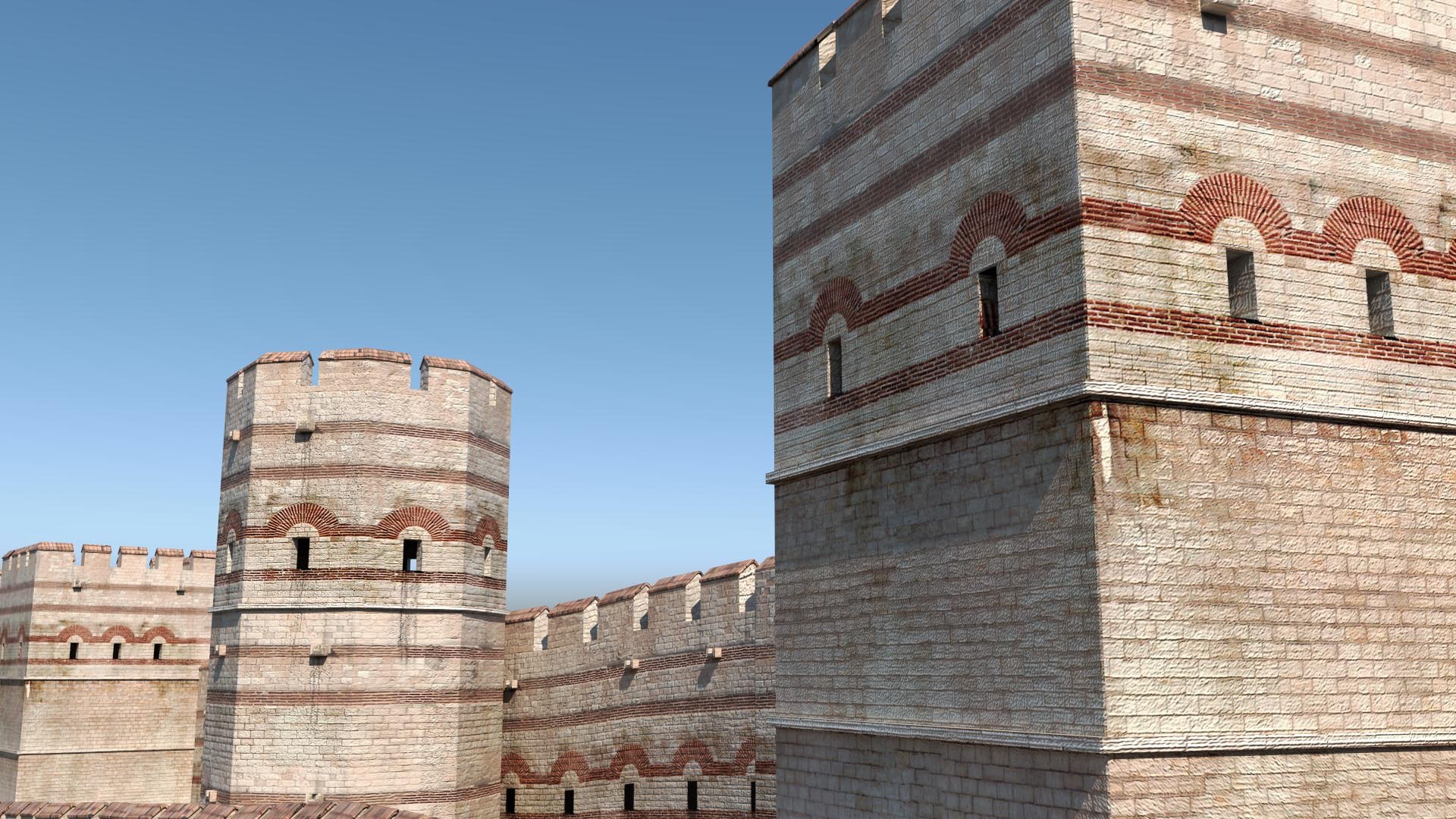 Roman Wall 3D Model - TurboSquid 1433340