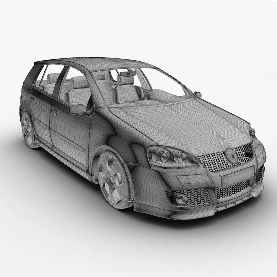 3d Volkswagen Golf 5