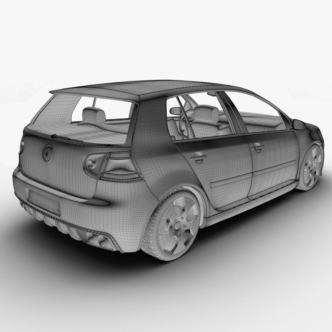 3d Volkswagen Golf 5