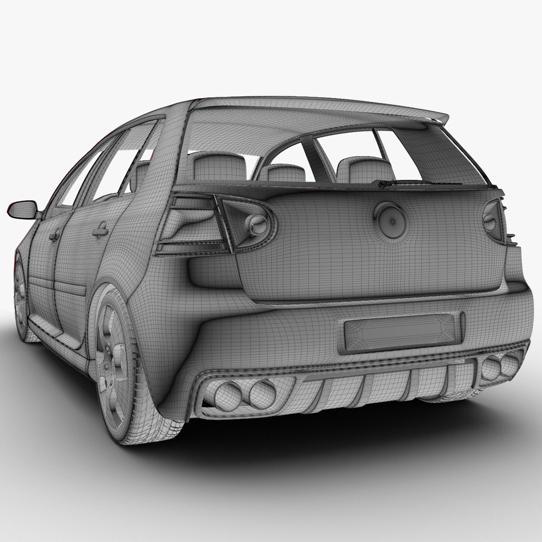 3d Volkswagen Golf 5