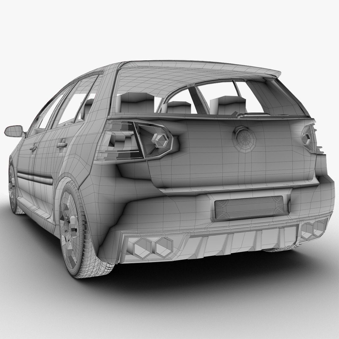 3d Volkswagen Golf 5