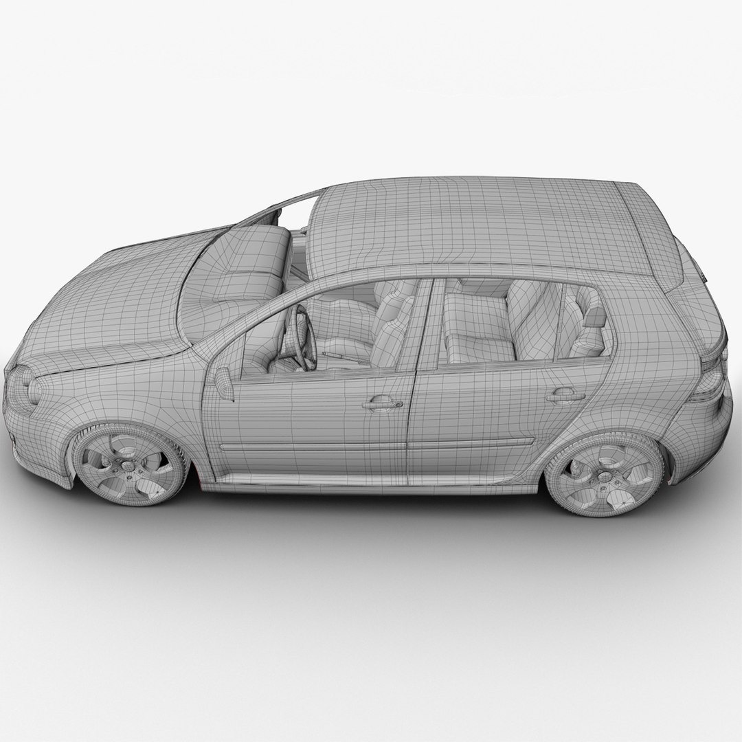 3d Volkswagen Golf 5