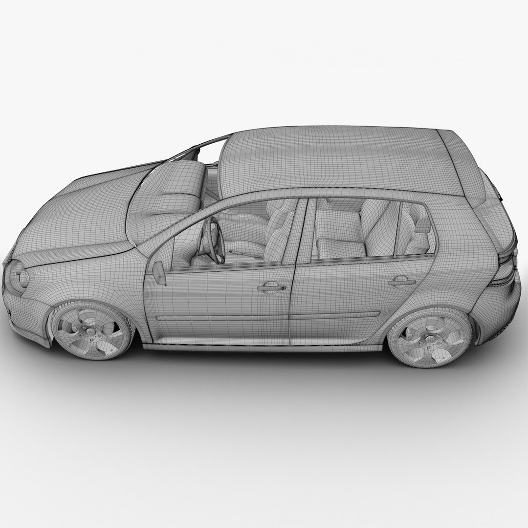 3d Volkswagen Golf 5
