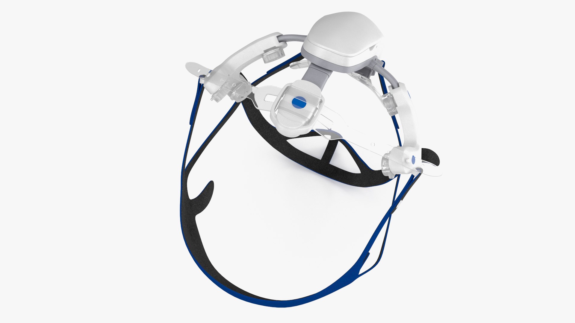 3D Neural Activities Analysis Electroencephalography EEG Headset ...