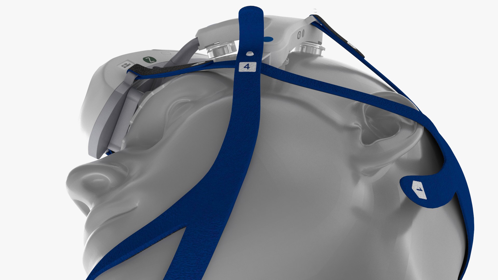 3D Neural Activities Analysis Electroencephalography EEG Headset ...