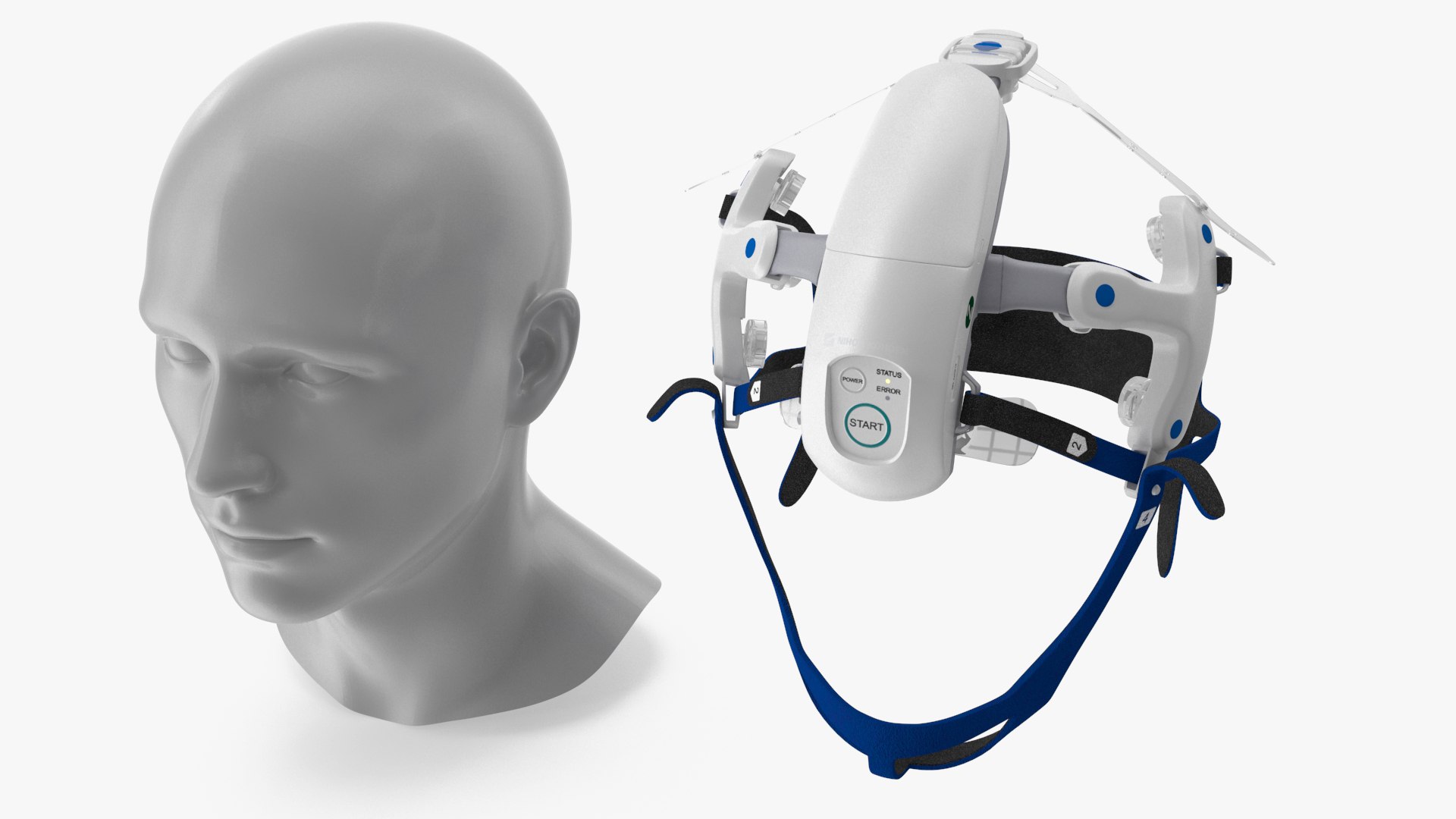 3D Neural Activities Analysis Electroencephalography EEG Headset ...