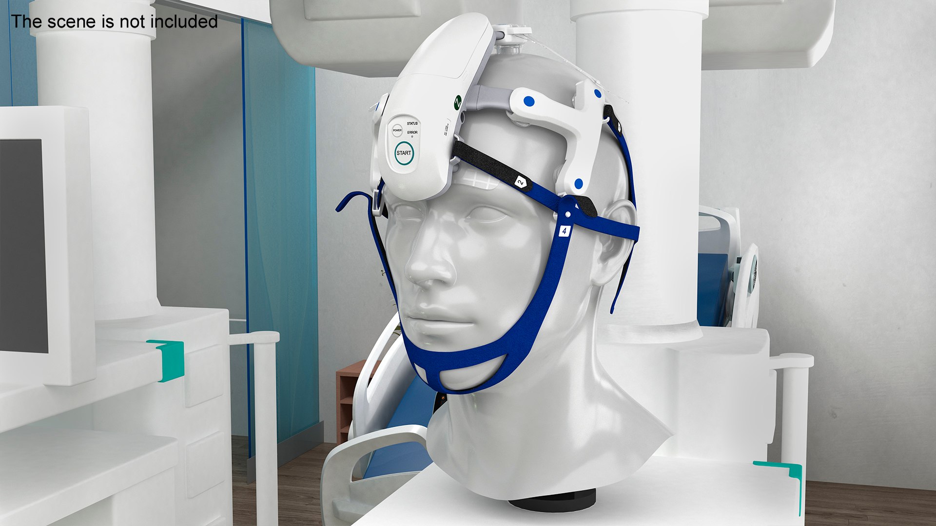 3D Neural Activities Analysis Electroencephalography EEG Headset ...