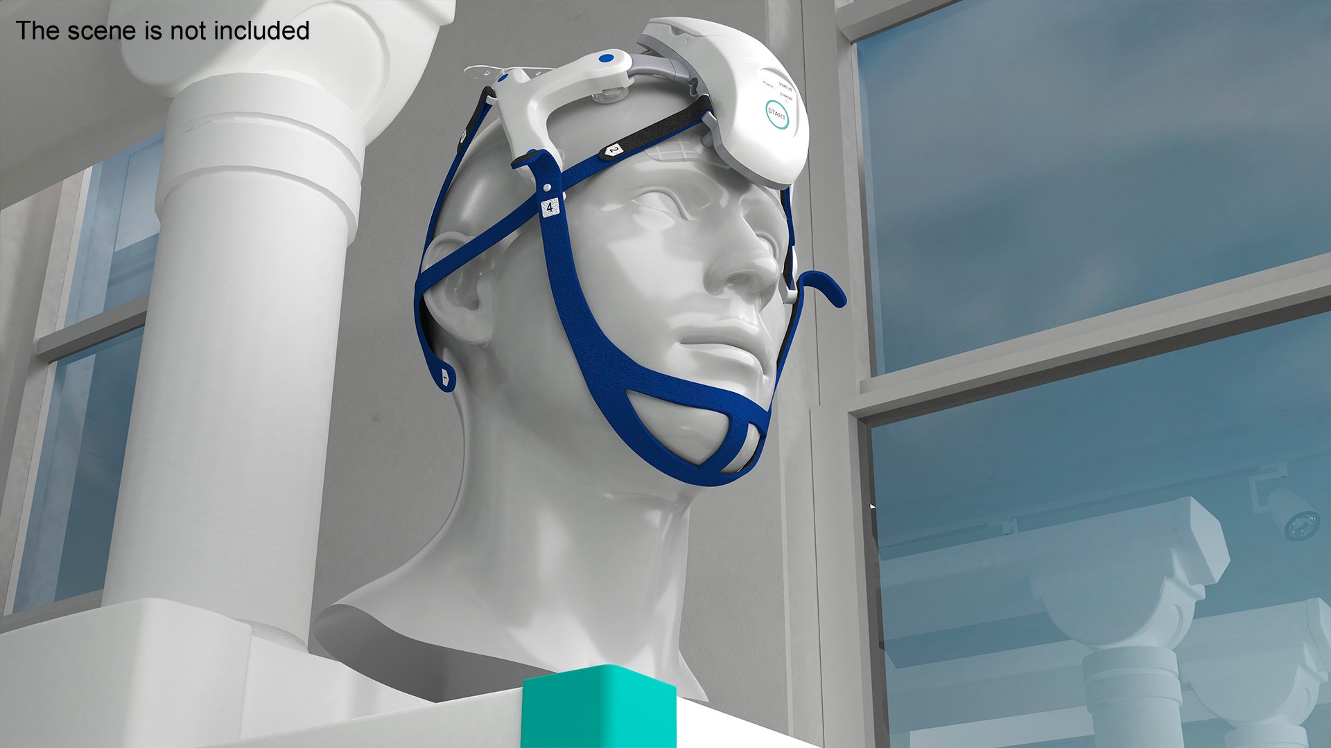 3D Neural Activities Analysis Electroencephalography EEG Headset ...