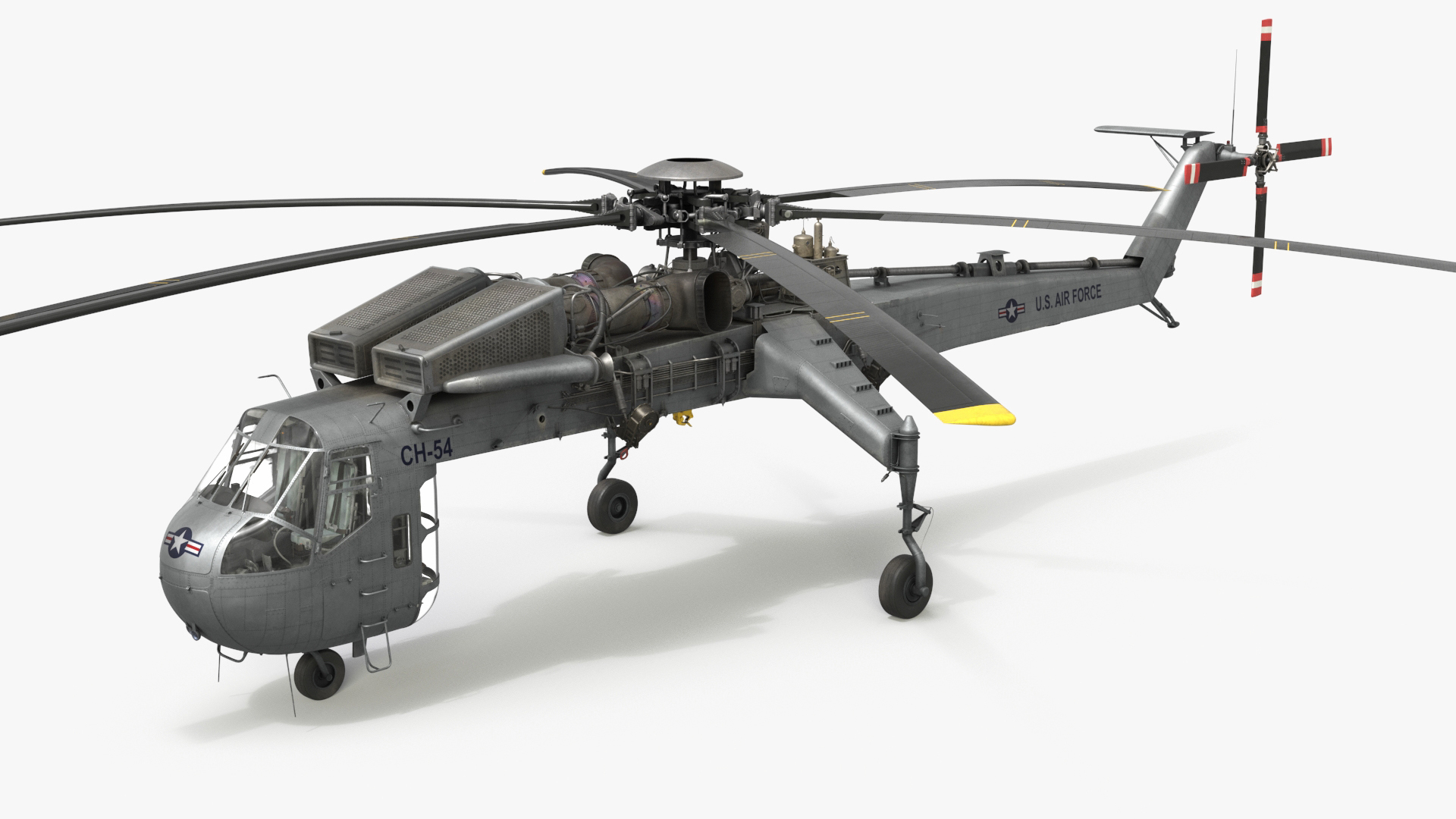 Sikorsky CH-54 Tarhe Helicopter Model - TurboSquid 2506778