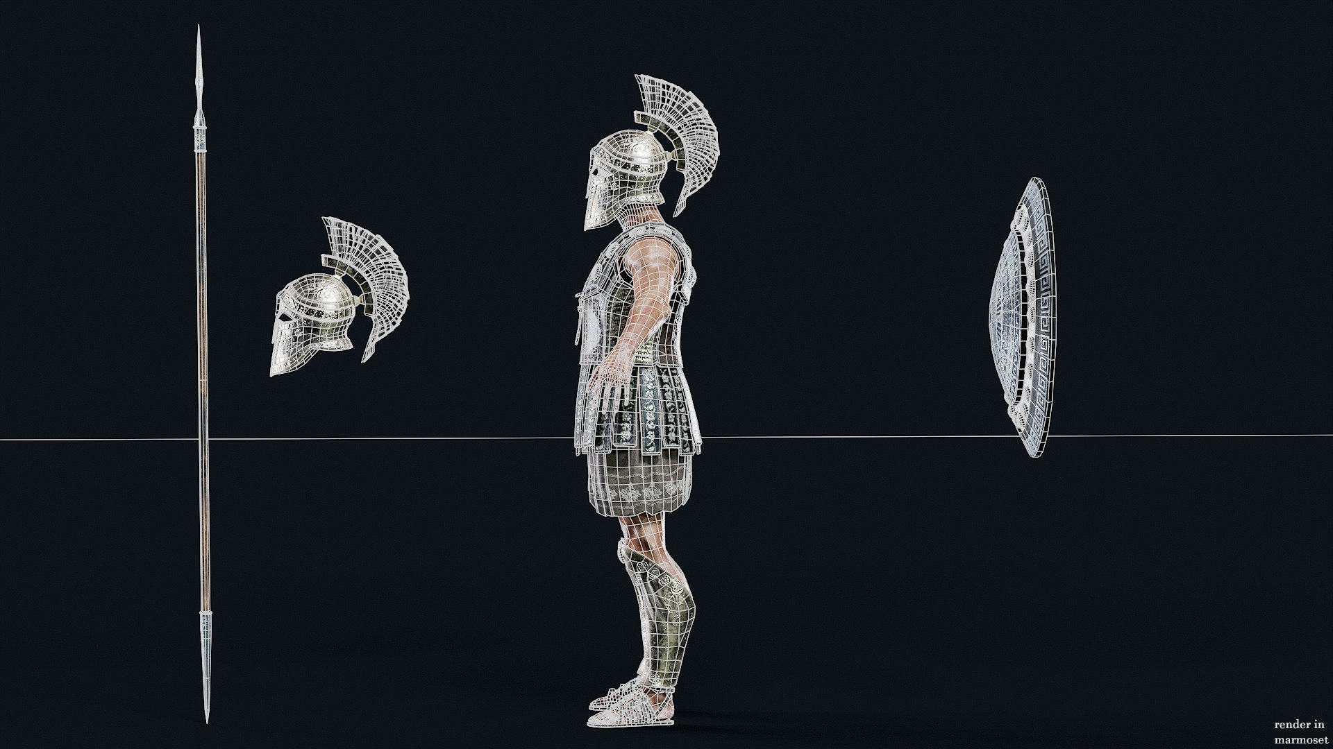 3D GreeK HoplitE D Model - TurboSquid 2361146