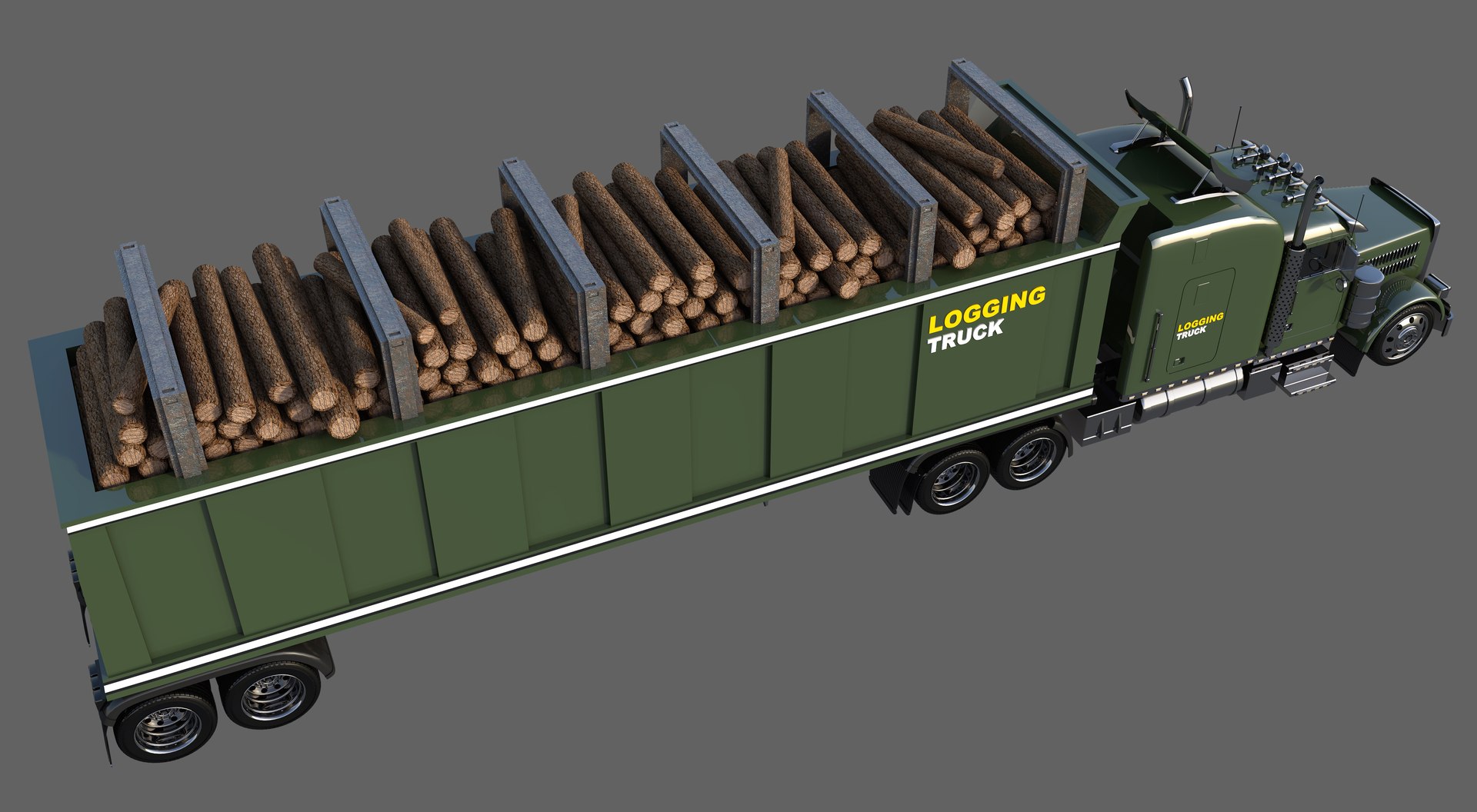 3D Truck Logging - TurboSquid 1439816