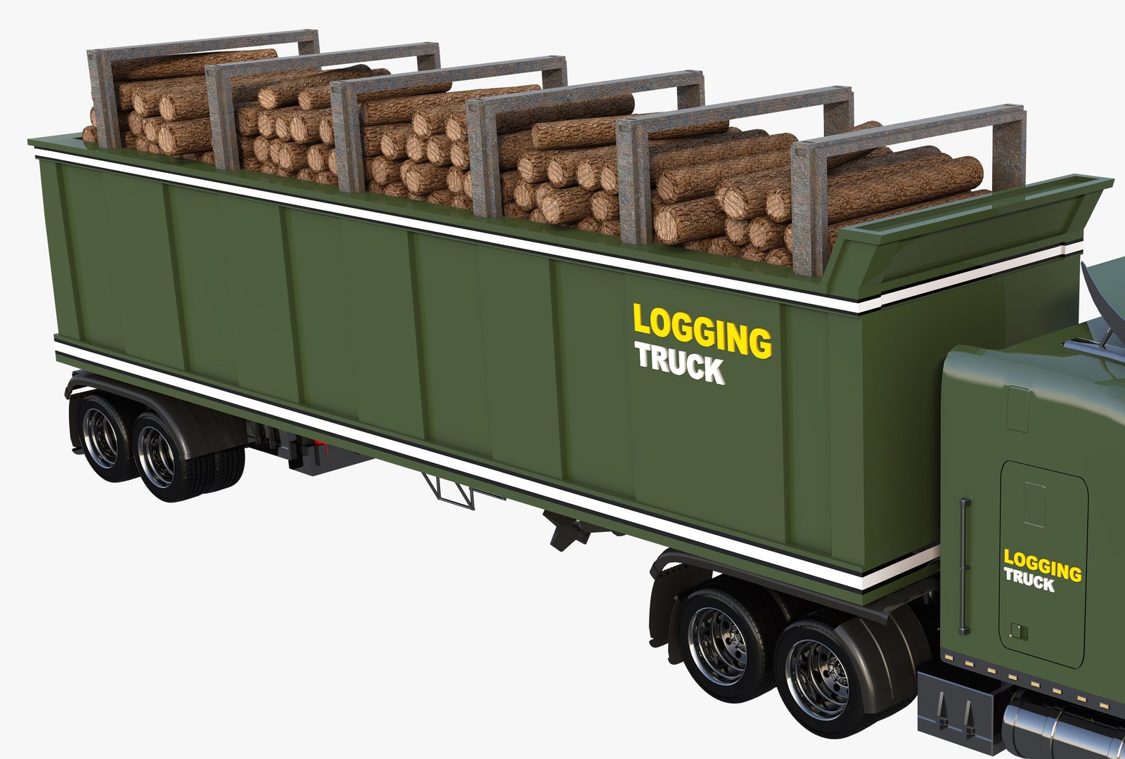 3D Truck Logging - TurboSquid 1439816