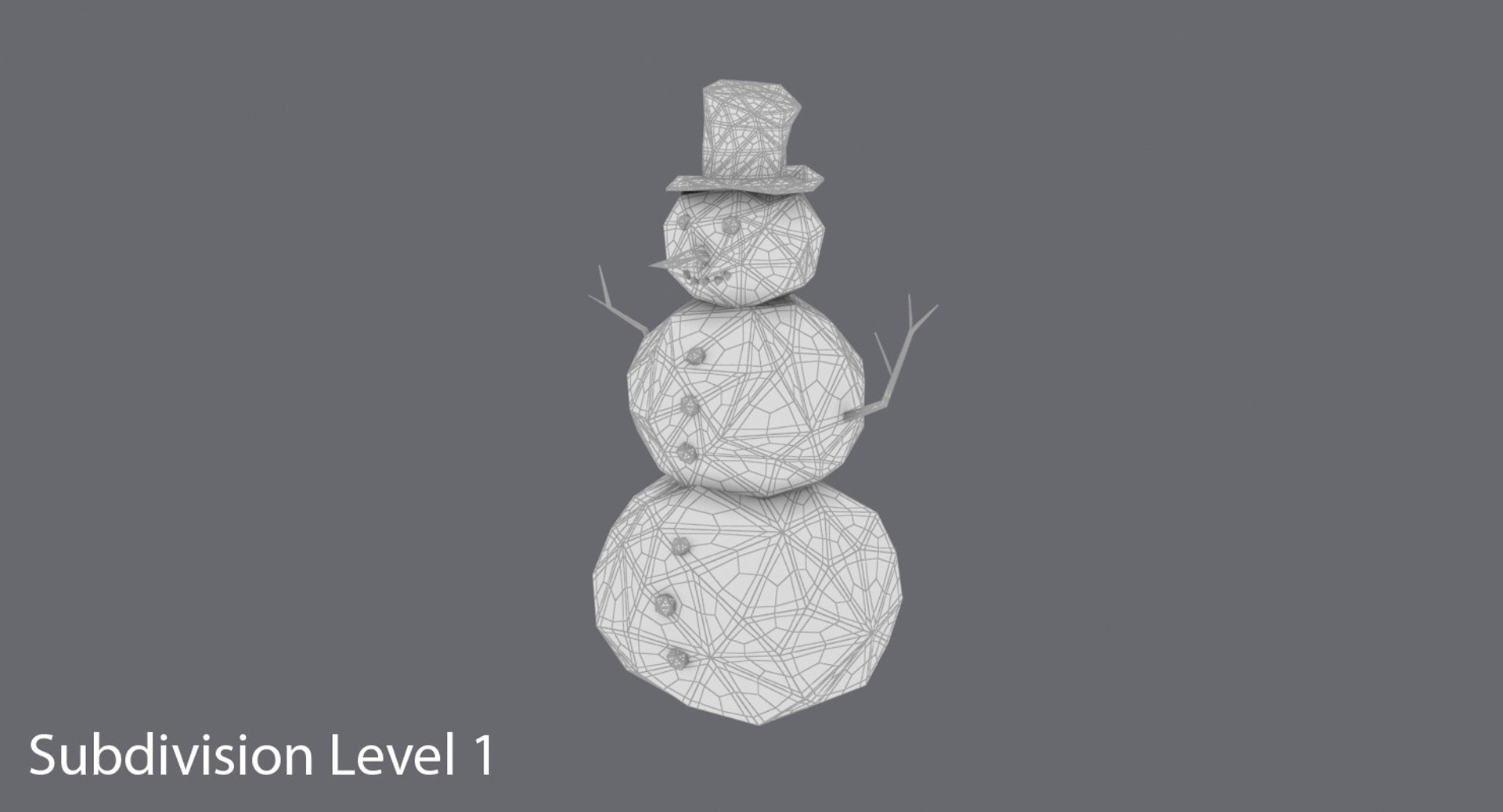 Snowman Design 3d Model