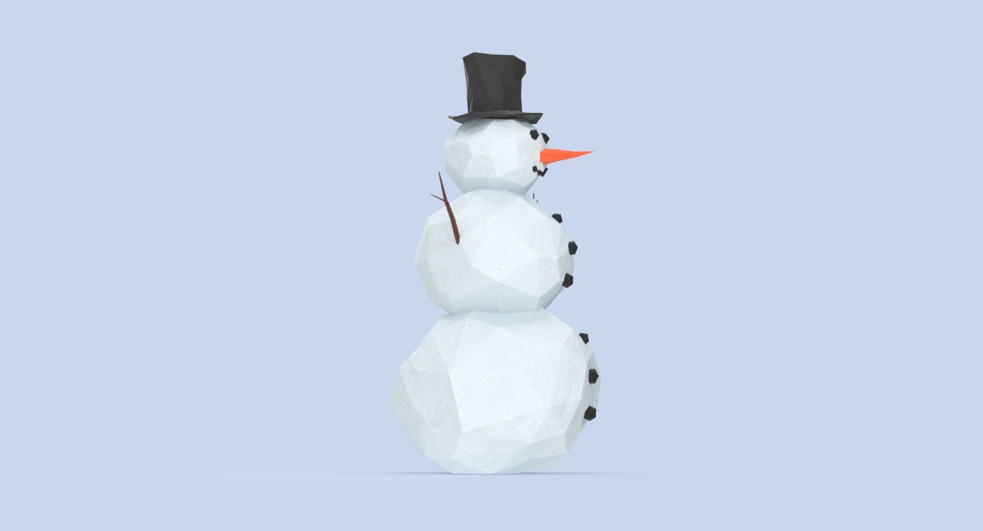 Snowman Design 3d Model