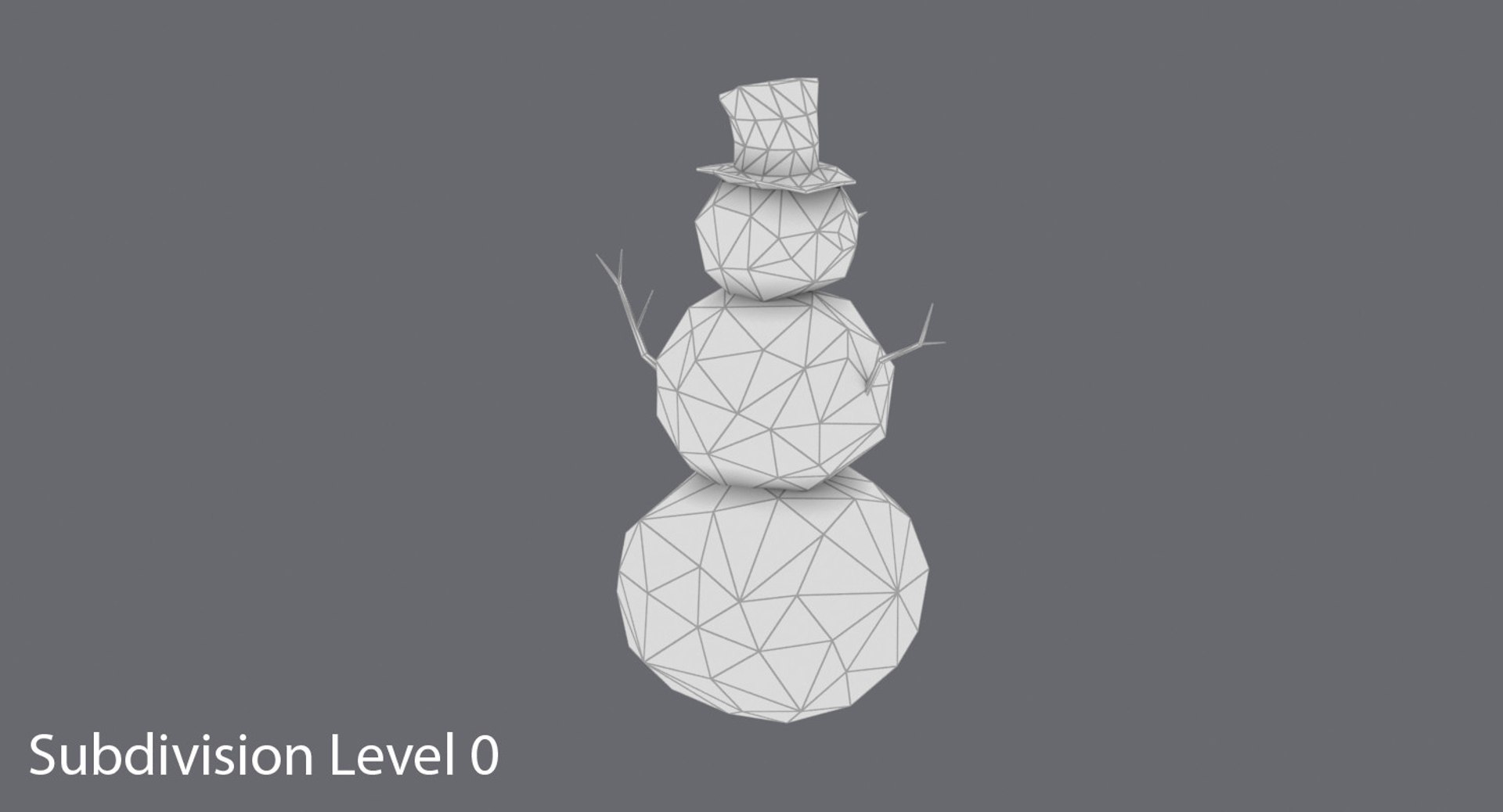 Snowman Design 3d Model