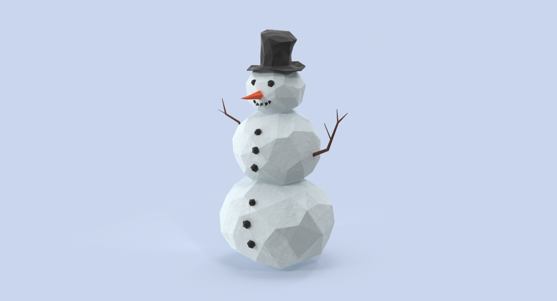 Snowman Design 3d Model