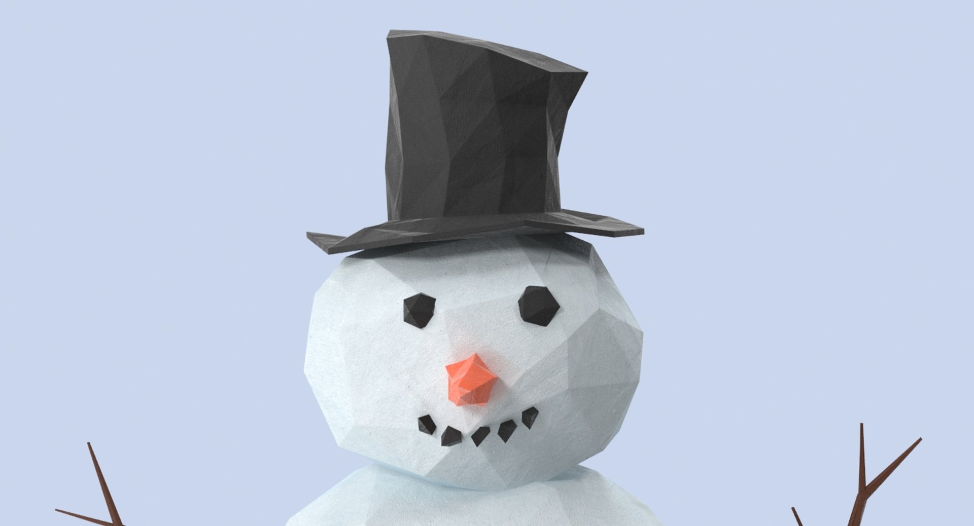 Snowman Design 3d Model