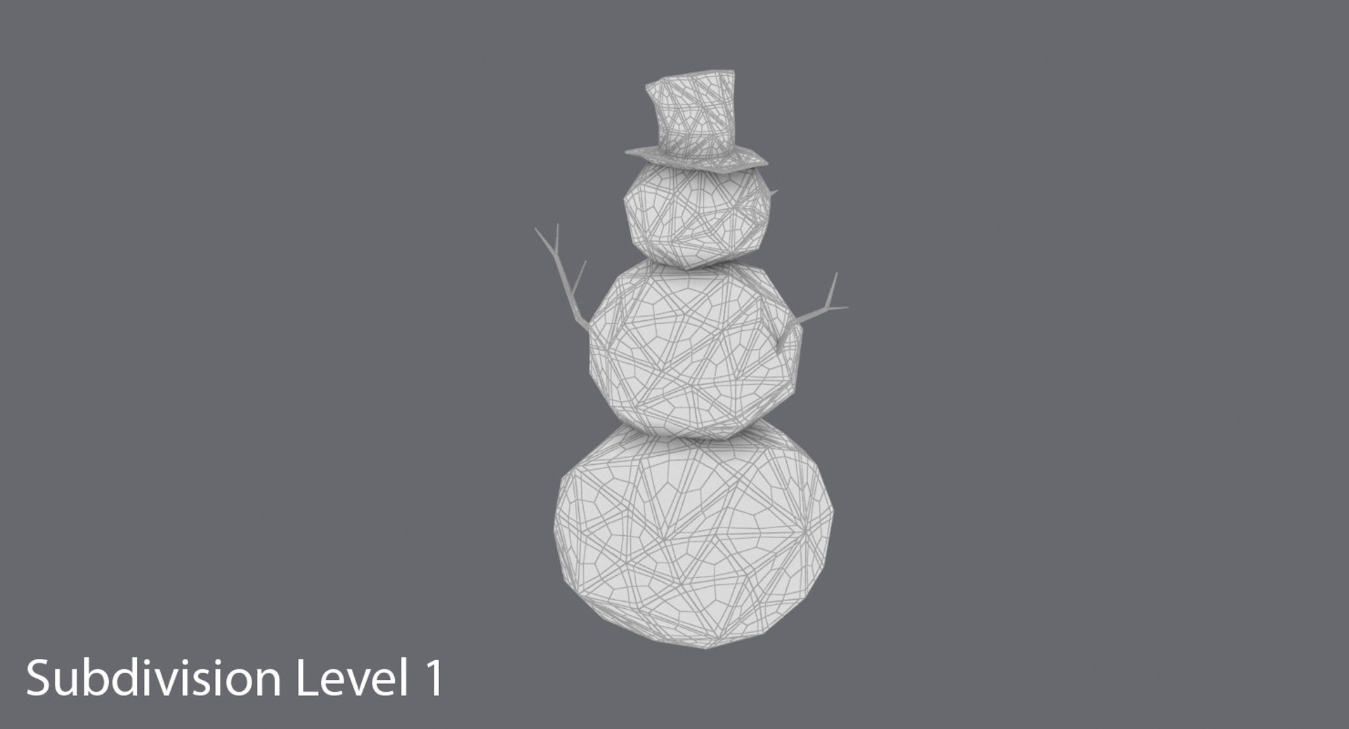 Snowman Design 3d Model