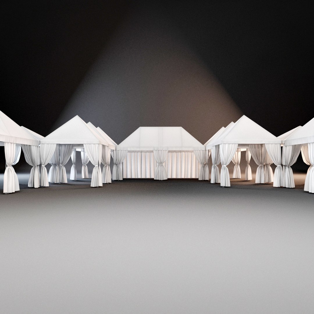 3dsmax partytents tents 2 3