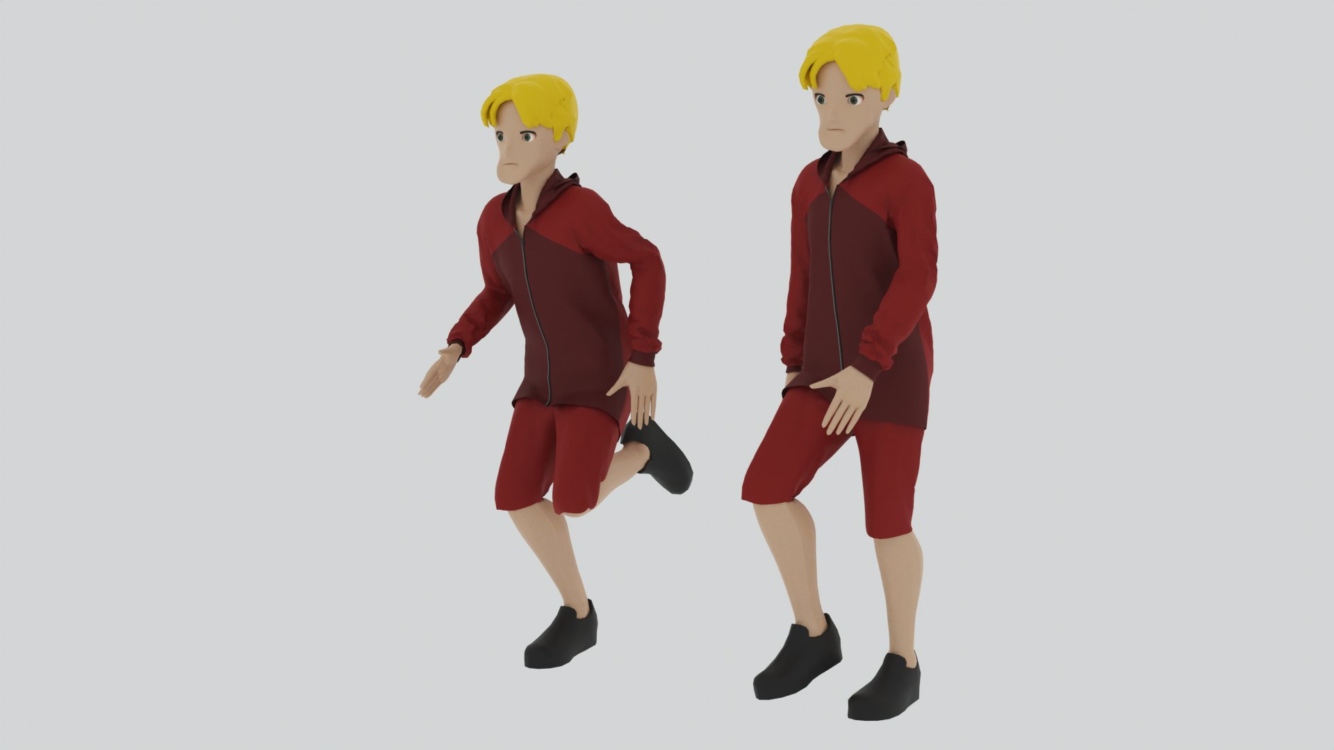 Cartoon Character Walking And Running Animation 3D Model - TurboSquid ...