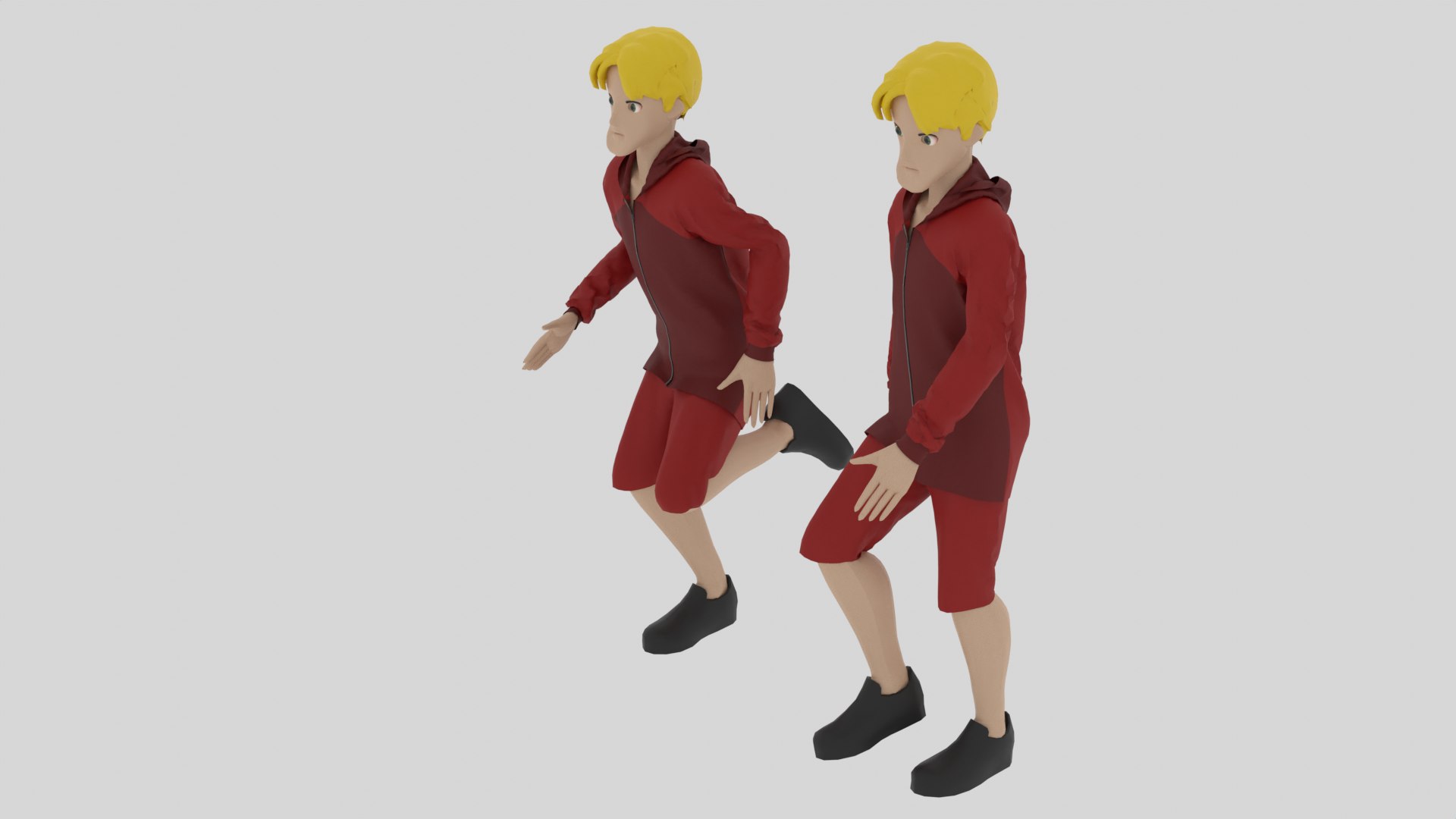 Cartoon Character Walking And Running Animation 3D Model - TurboSquid ...