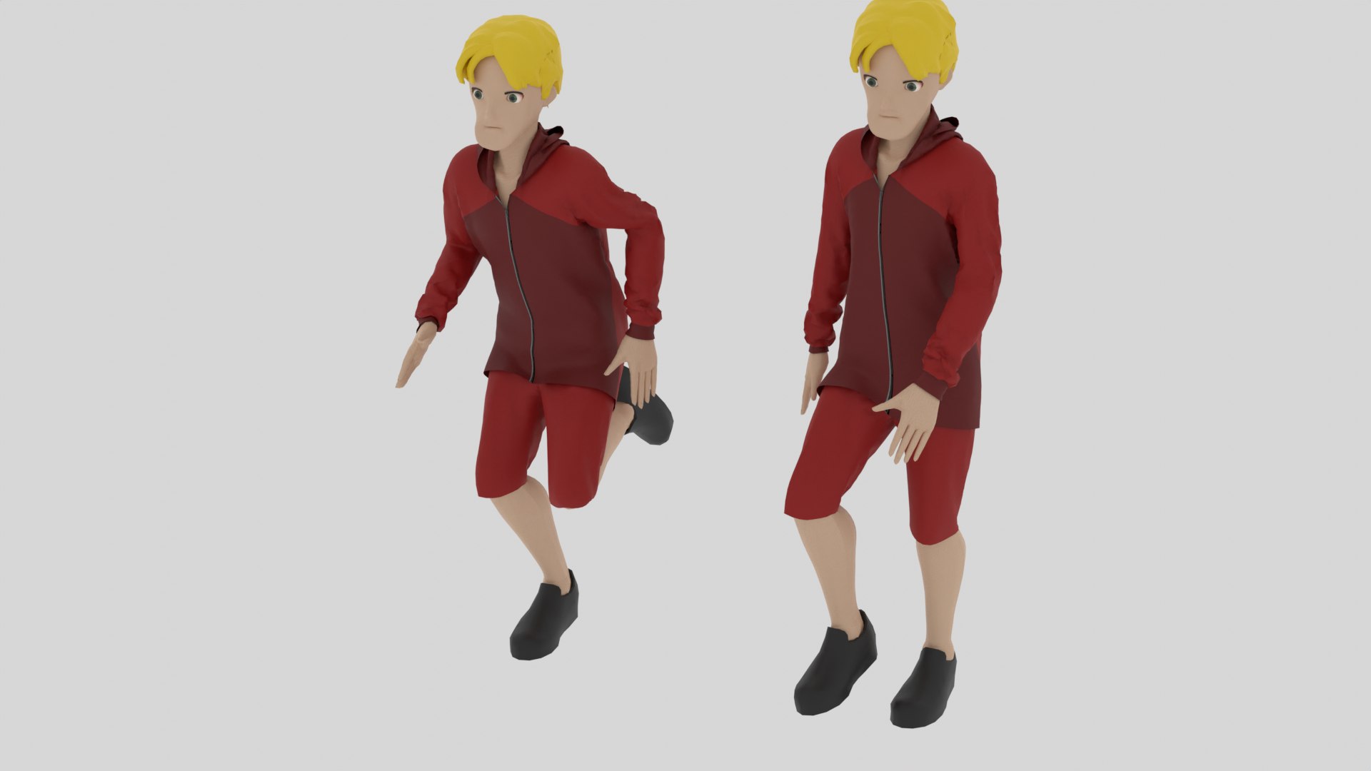 Cartoon Character Walking And Running Animation 3D Model - TurboSquid ...