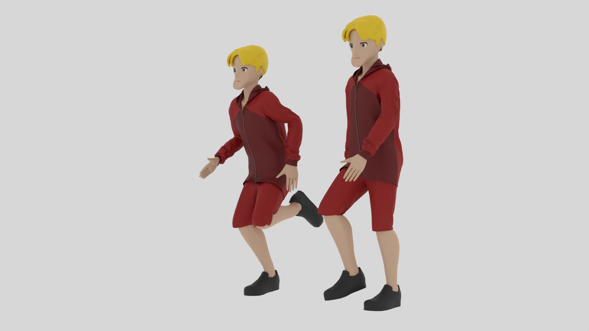 Cartoon Character Walking And Running Animation 3D Model - TurboSquid ...