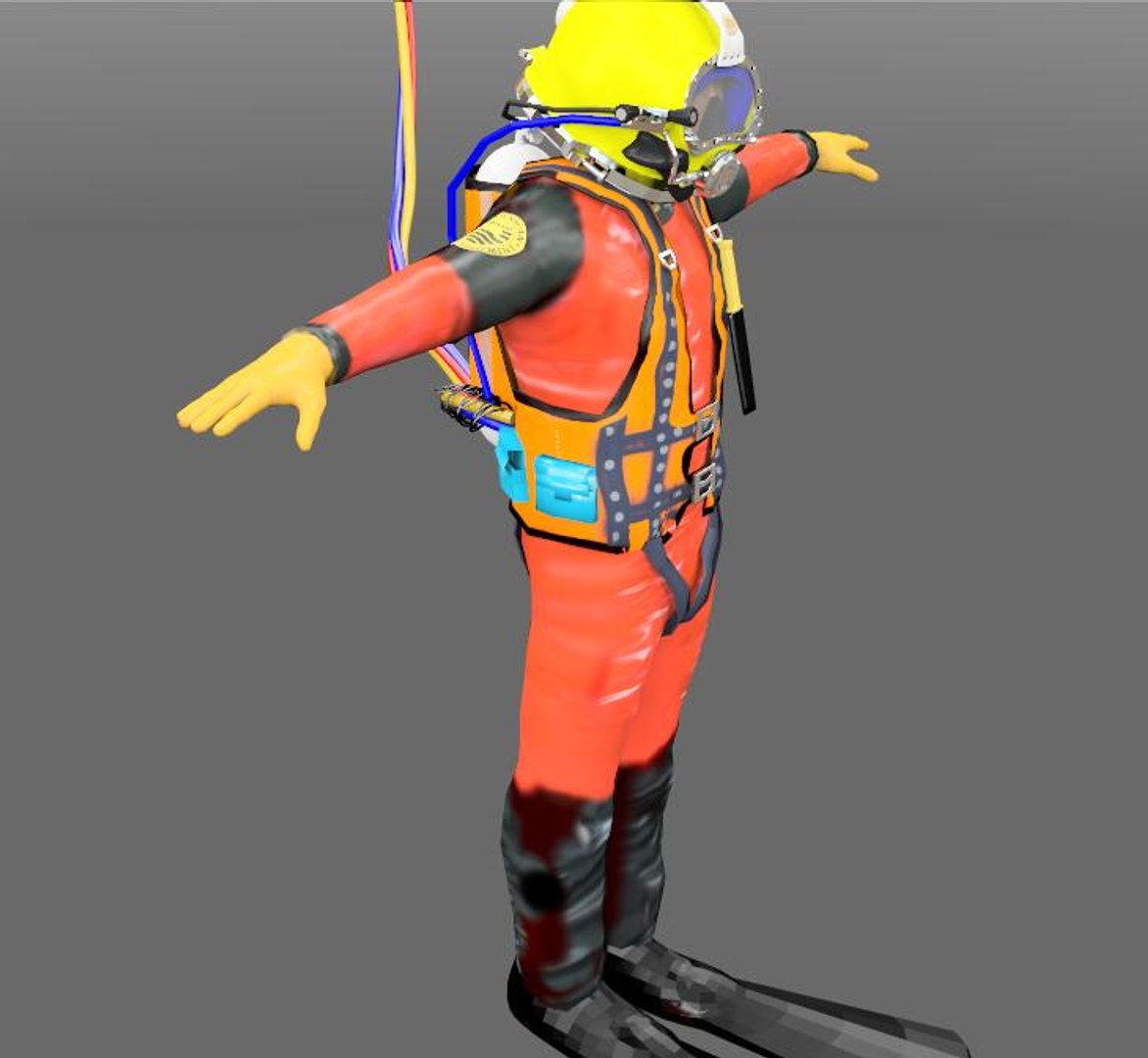 Diver 3d Model