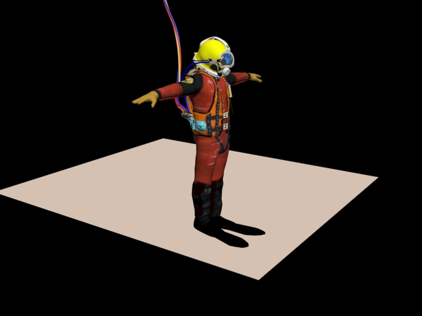 Diver 3d Model