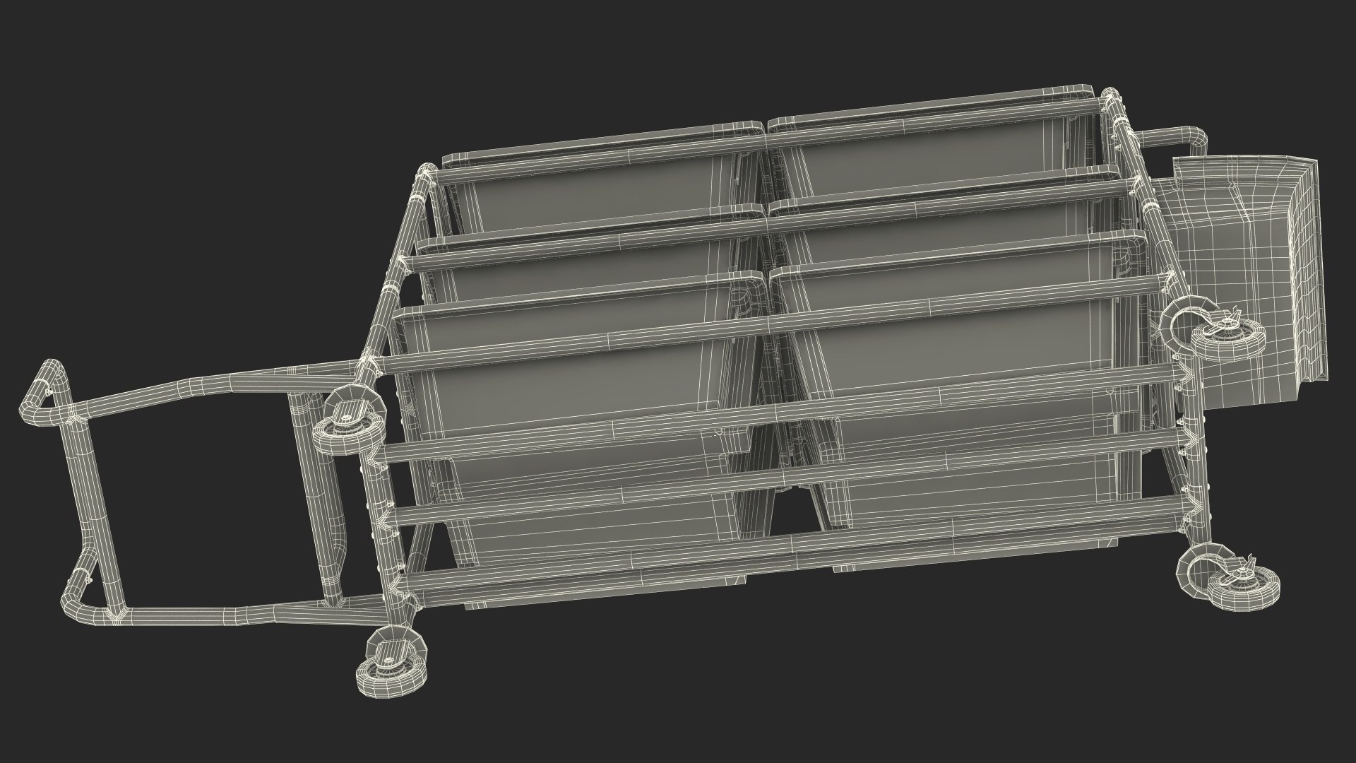 3D Tote Picking Cart with Angled Shelves Rubbermaid model - TurboSquid ...