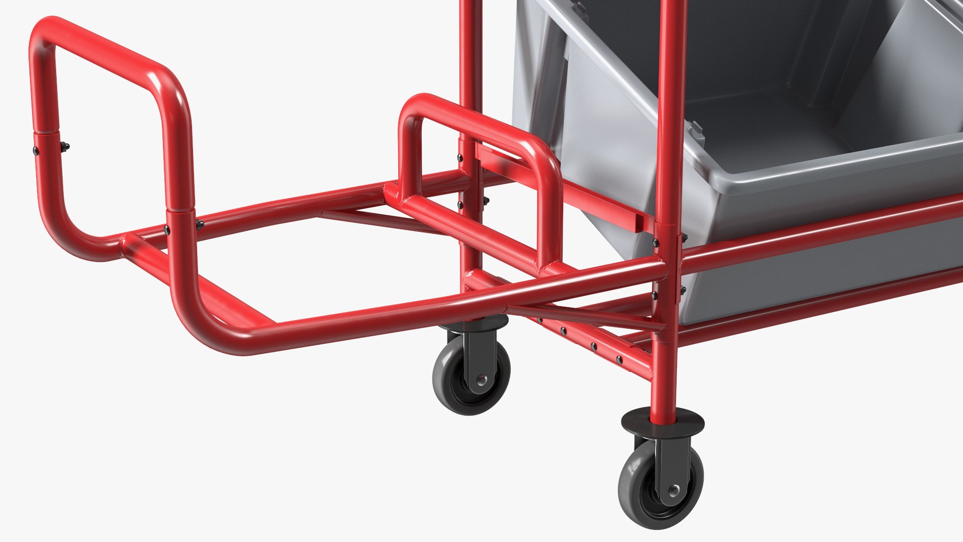 3D Tote Picking Cart with Angled Shelves Rubbermaid model - TurboSquid ...