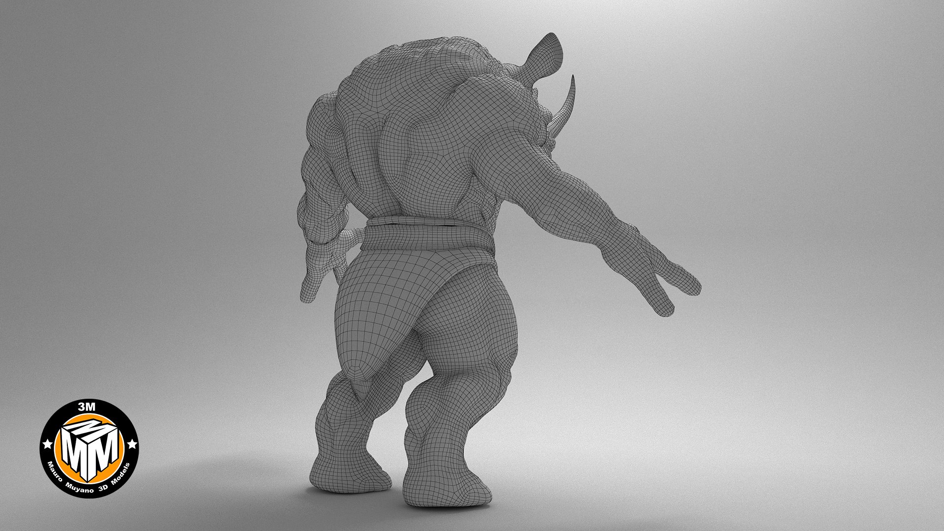 3D Monster Minotaur Rhinoceros - TurboSquid 1271887