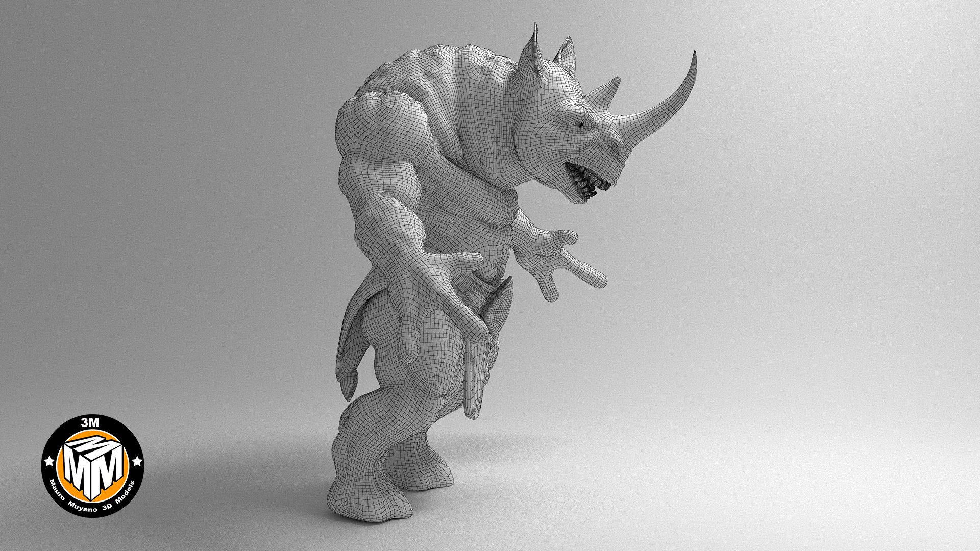 3D Monster Minotaur Rhinoceros - TurboSquid 1271887