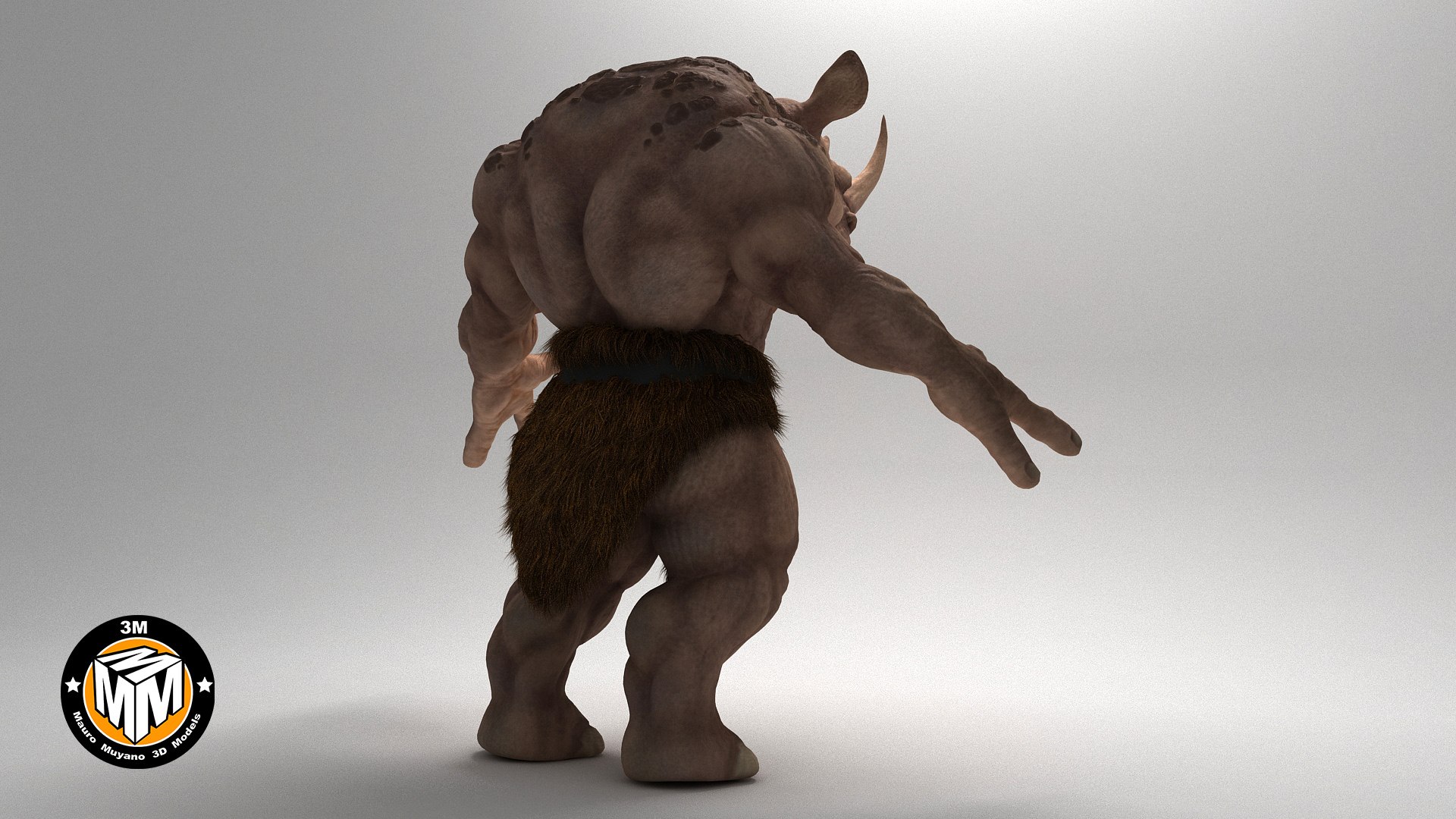 3D Monster Minotaur Rhinoceros - TurboSquid 1271887