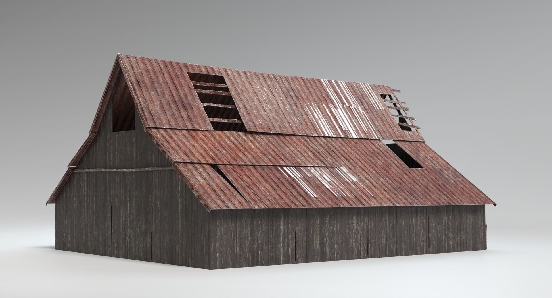 Rustic barn 3D model - TurboSquid 1317501