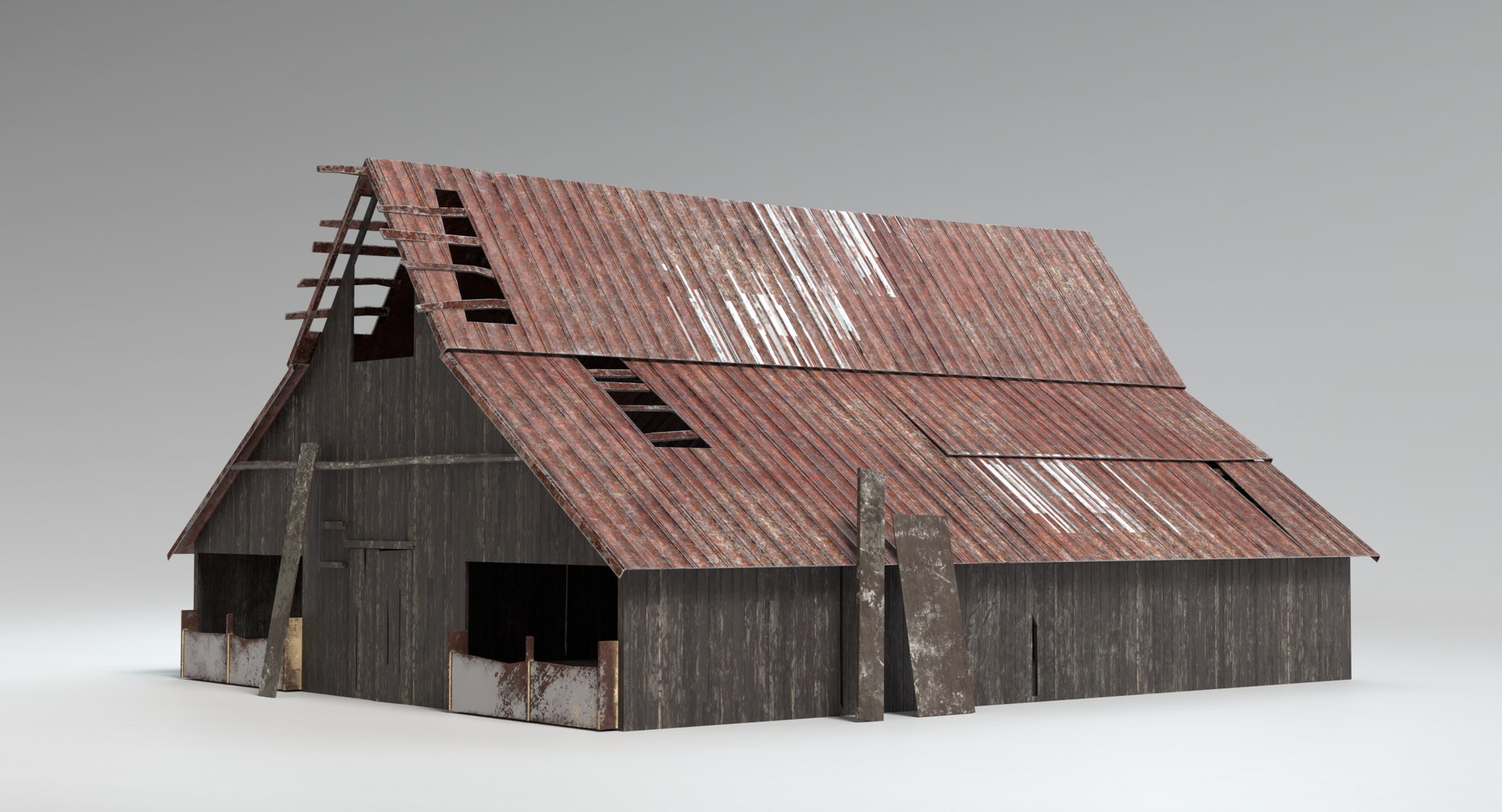 Rustic barn 3D model - TurboSquid 1317501