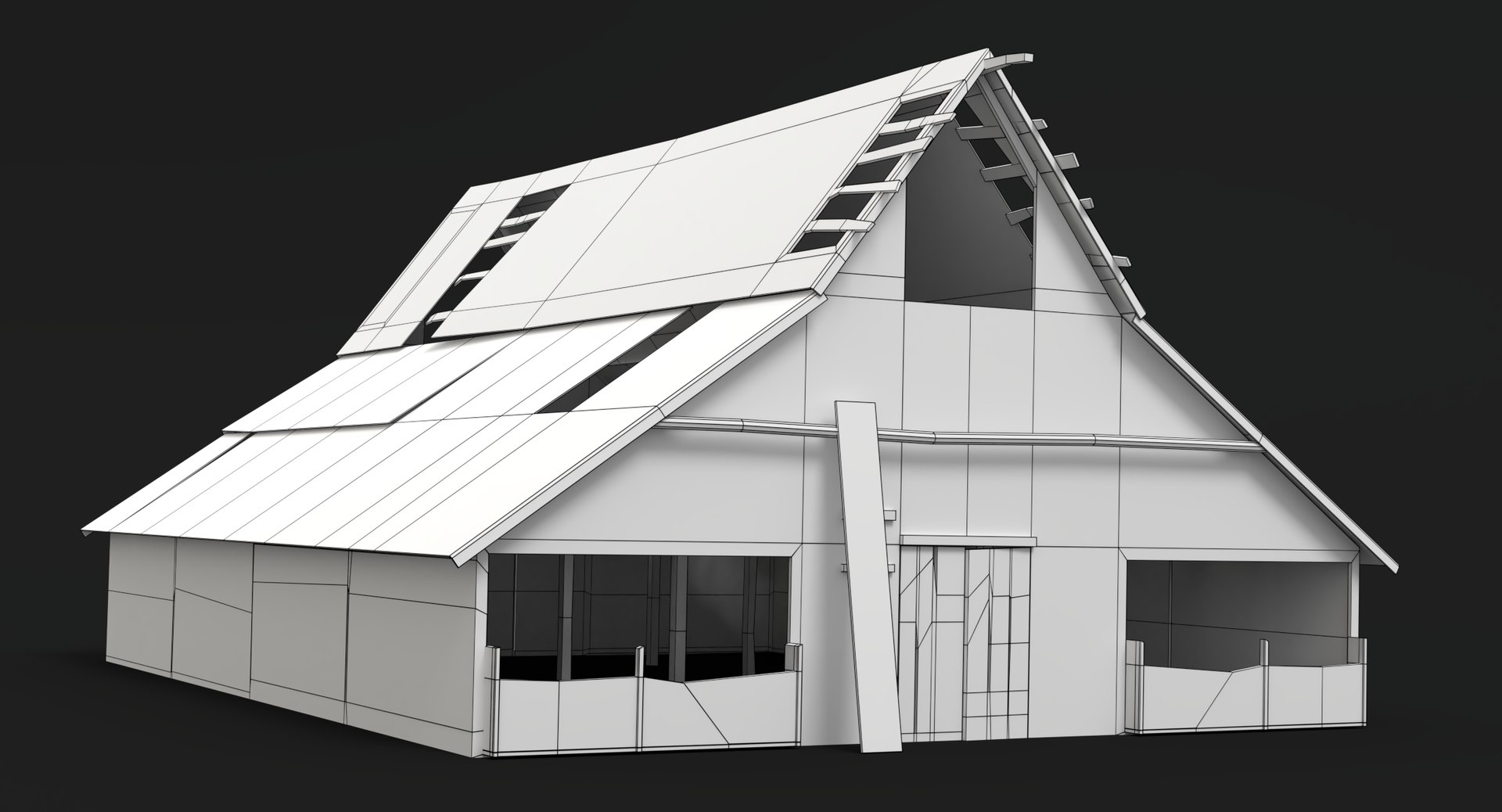 Rustic barn 3D model - TurboSquid 1317501