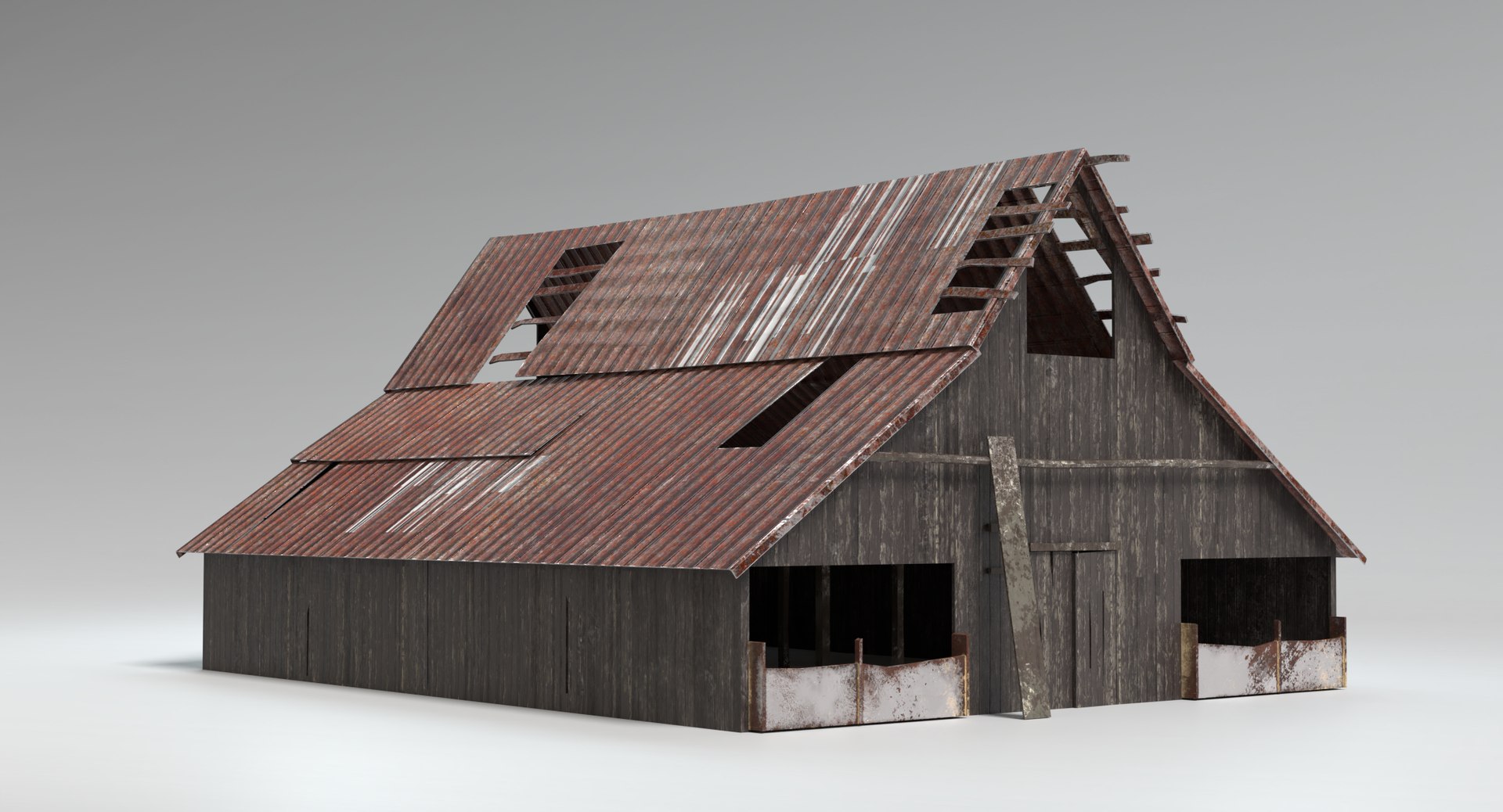 Rustic barn 3D model - TurboSquid 1317501