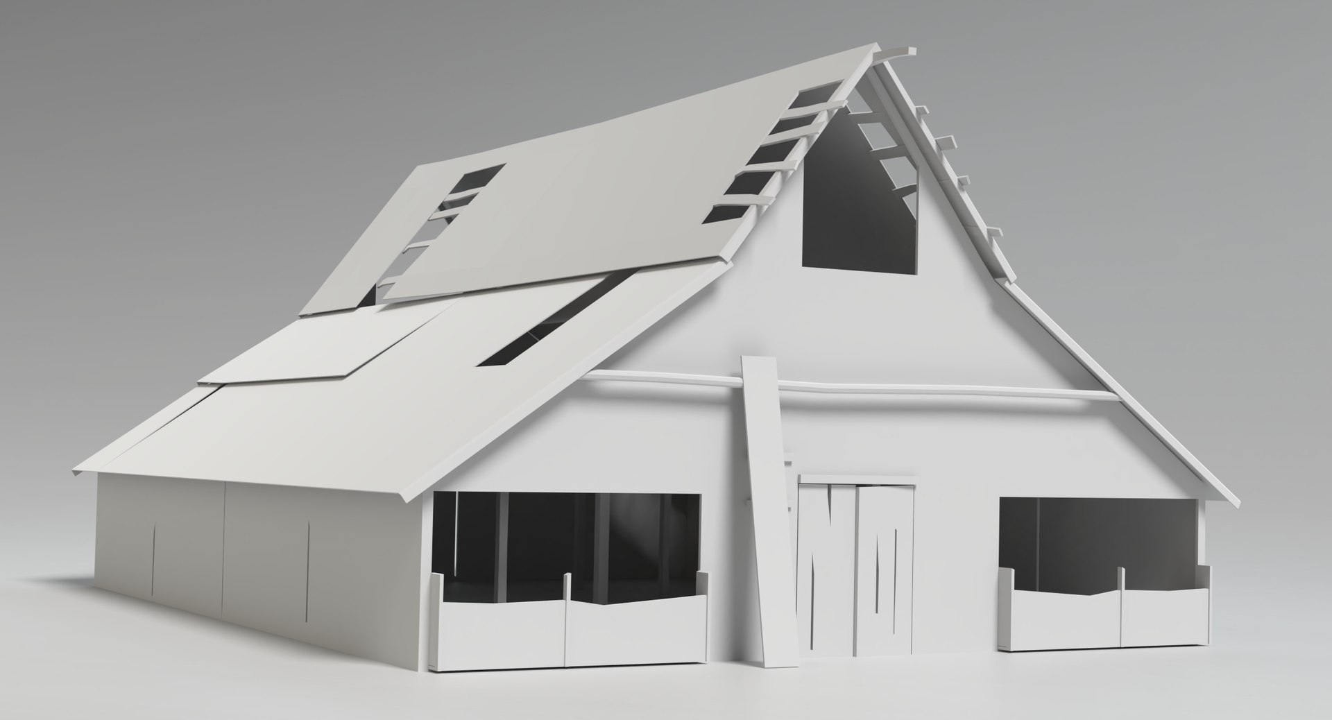 Rustic barn 3D model - TurboSquid 1317501