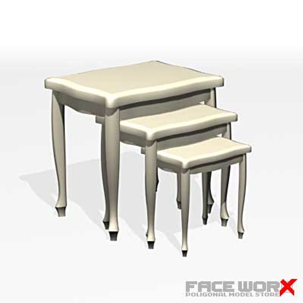 table nesting 3d max