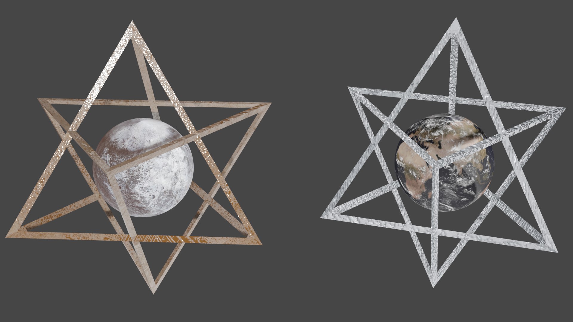 3D Model Artifacts Tetrahedrons Planets - TurboSquid 2029544