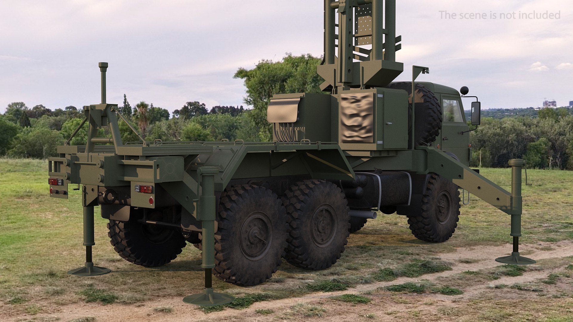 Kasta 2e2 antenna truck model - TurboSquid 1663169