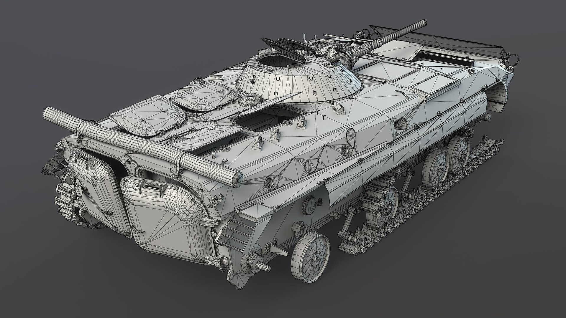 3D BMP-1 IFV Destroyed - TurboSquid 1963430