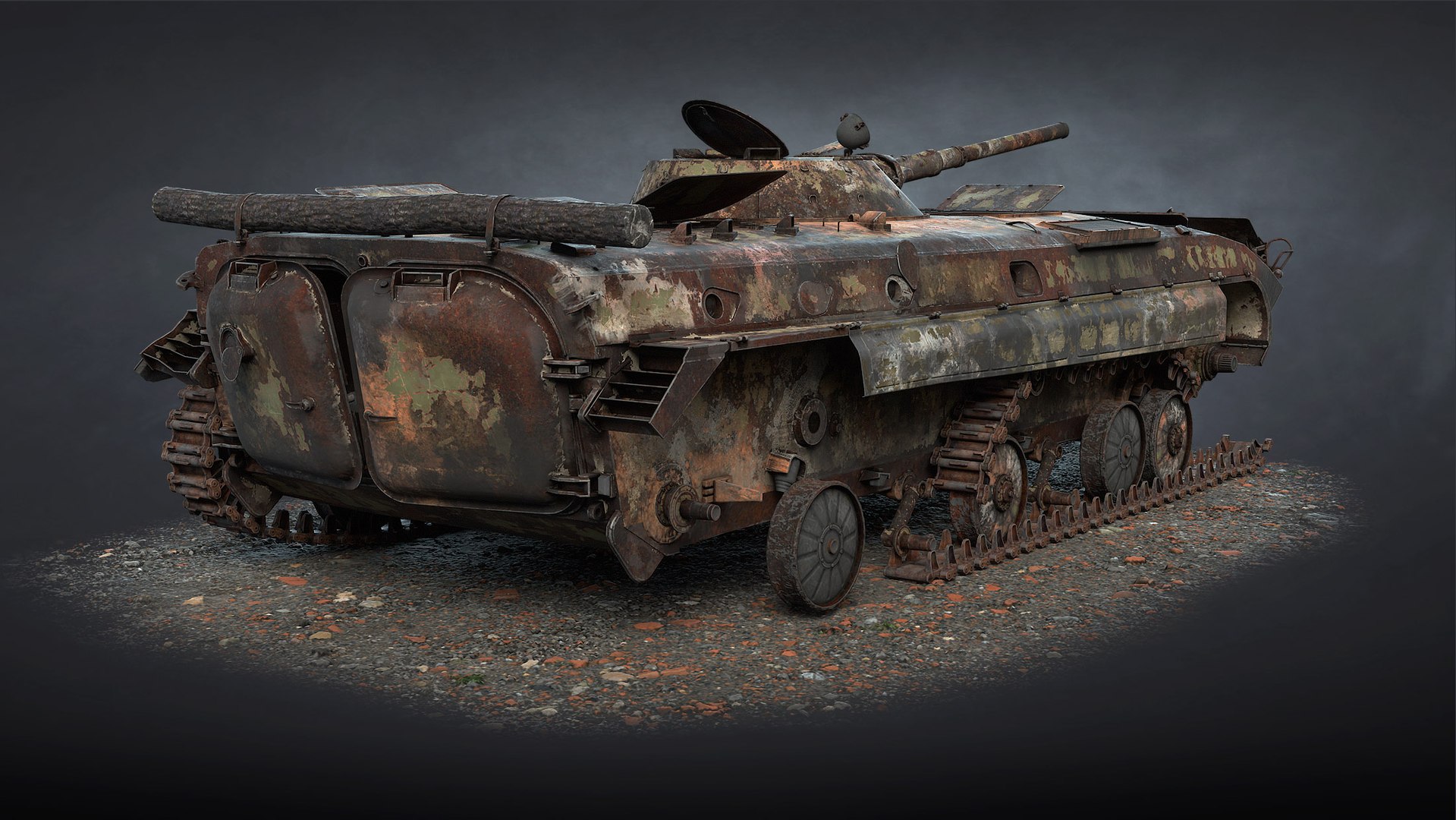 3D BMP-1 IFV Destroyed - TurboSquid 1963430