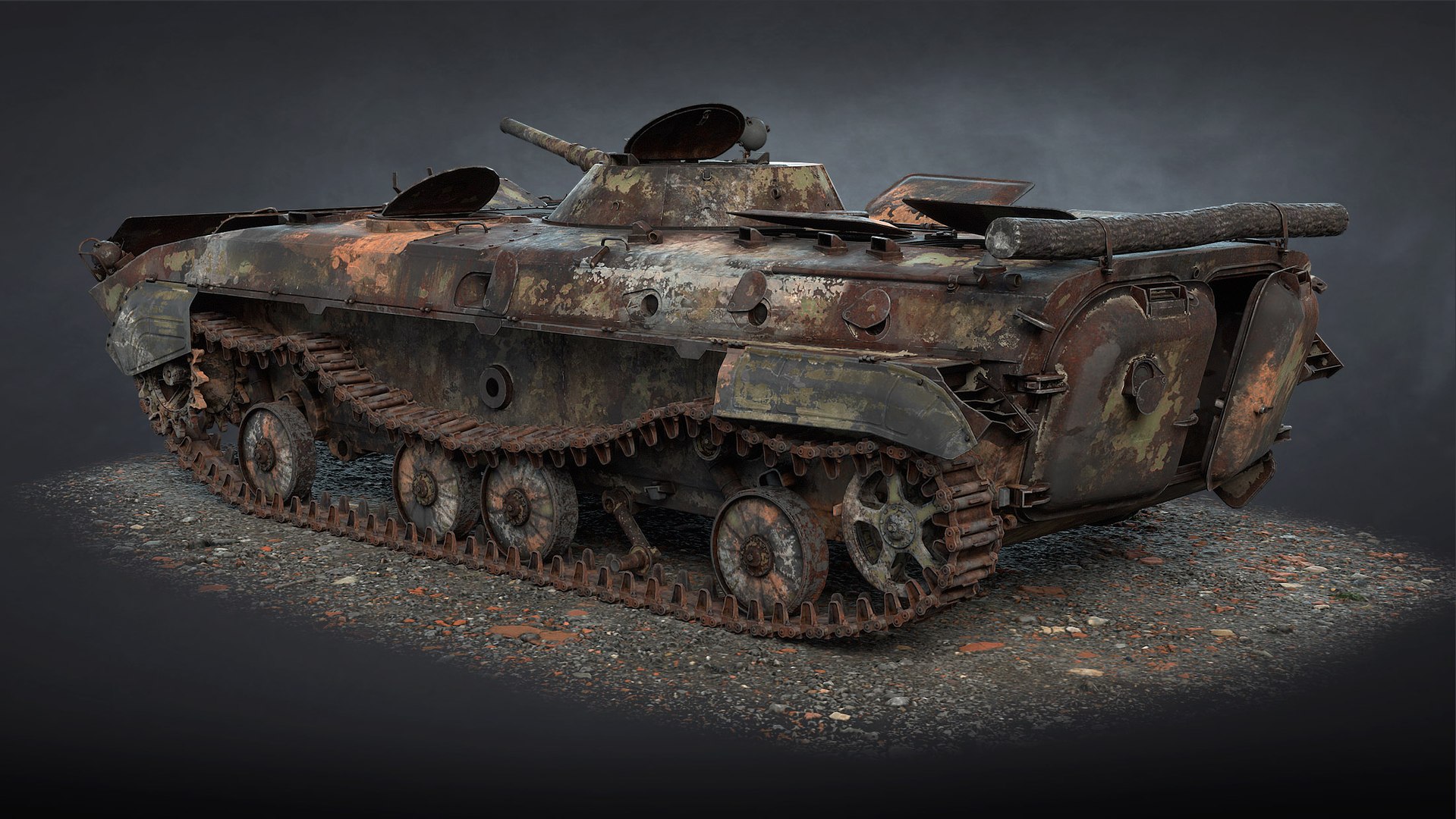 3D BMP-1 IFV Destroyed - TurboSquid 1963430