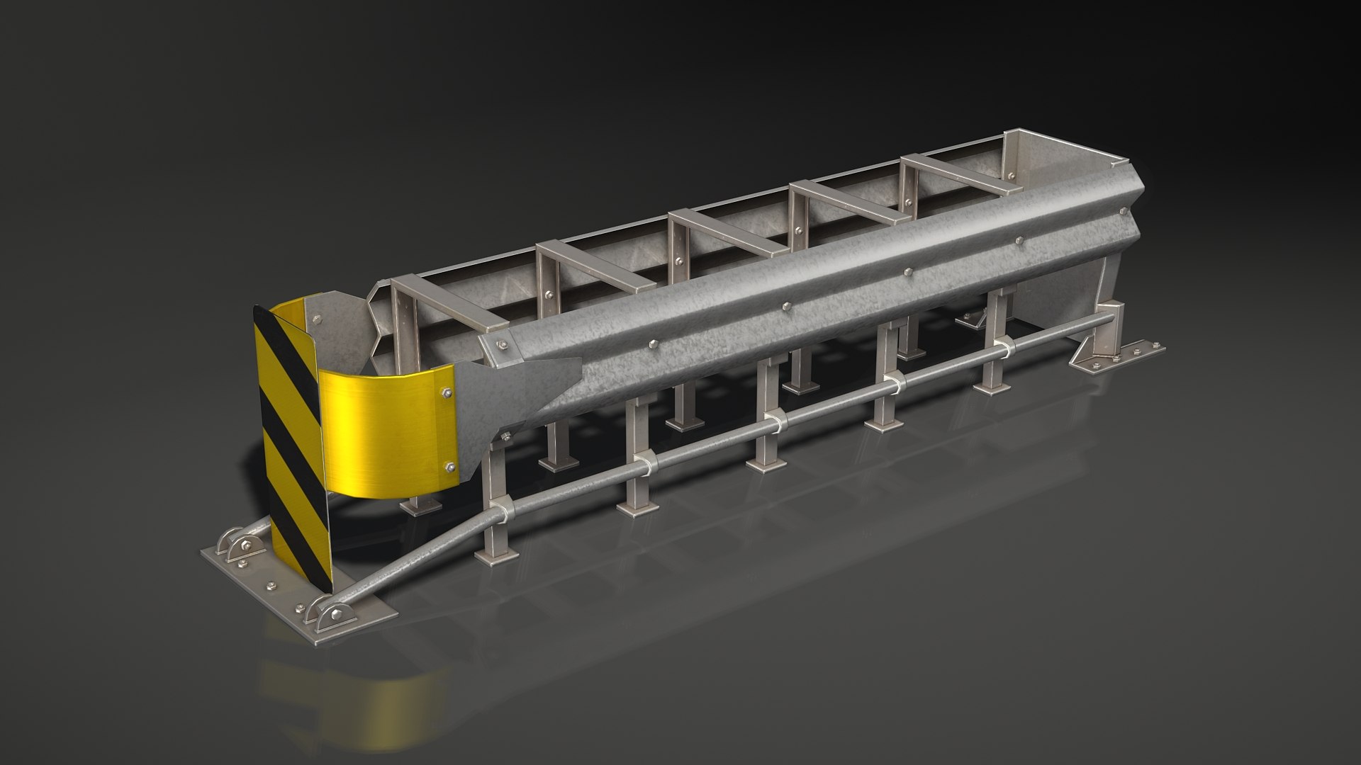 Highway Crash Cushion 2 Model - TurboSquid 1764059