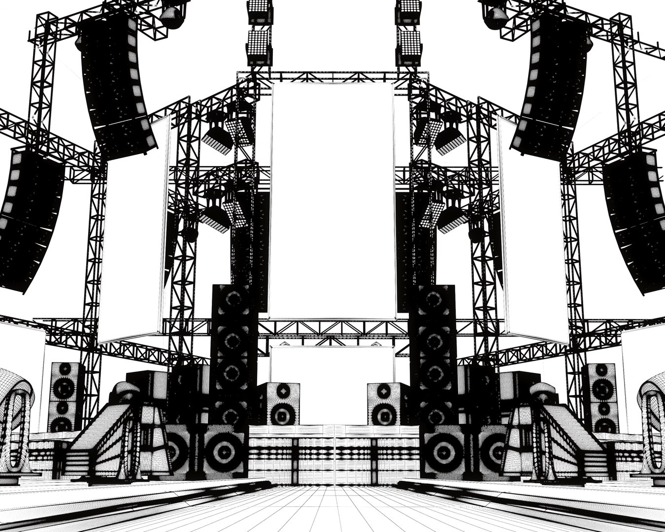 Musical Stage Animated 3D - TurboSquid 2237521